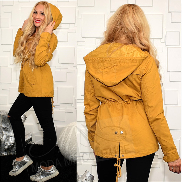 MODA ME COUTURE | Jackets & Coats | Jacket Coat Yellow Mustard Jacket ...
